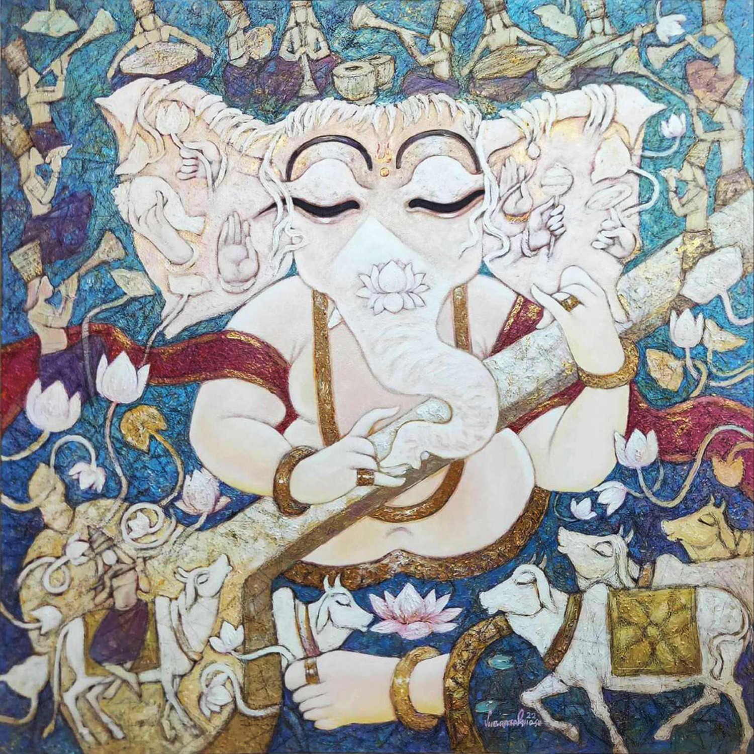 Buy Rhythm - Mythical, Traditional, Religious Painting Online | Fizdi