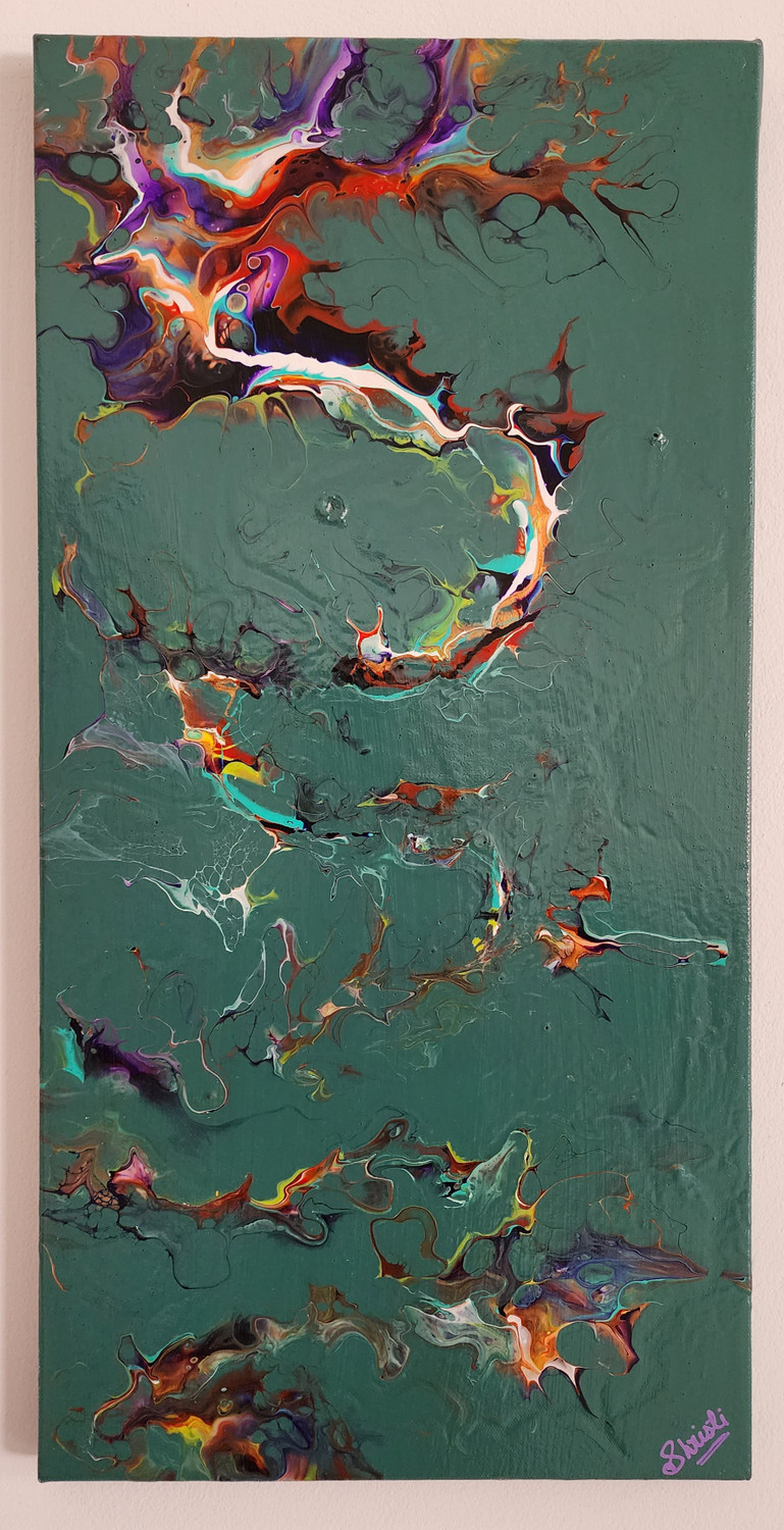 Abstract Art Painting Of Dragons