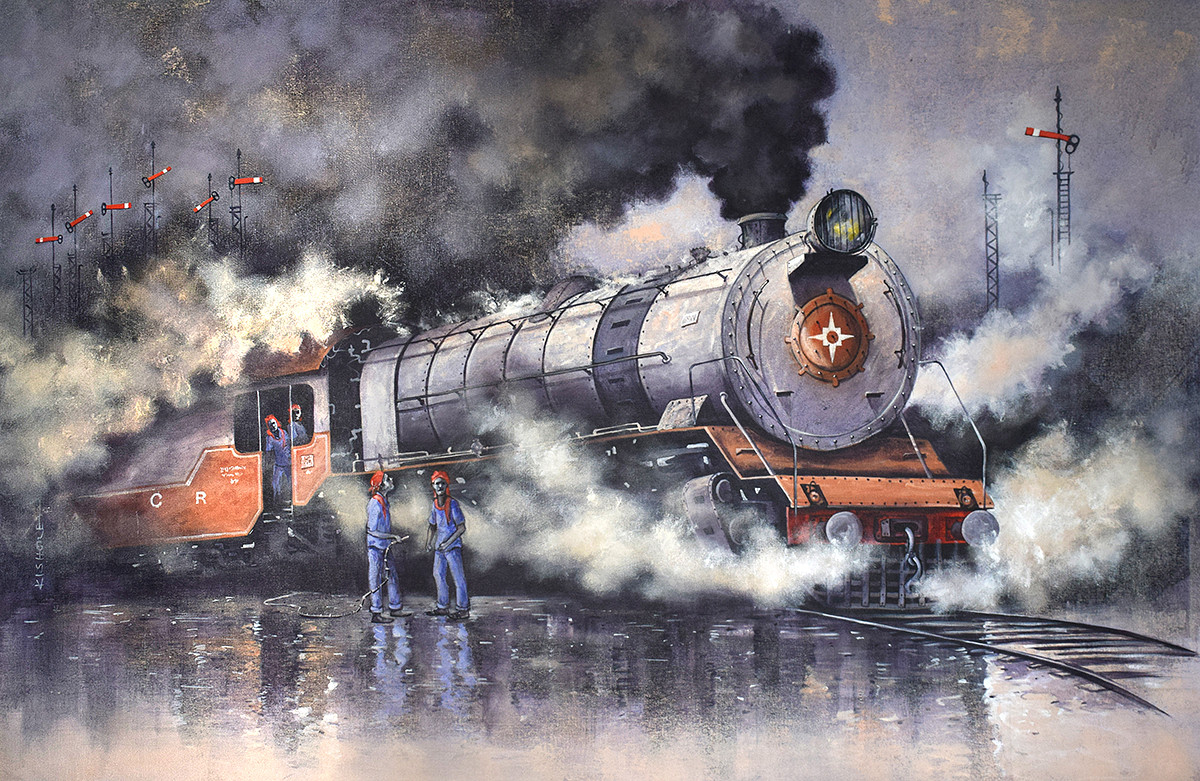 Buy Nostalgia Of Steam Locomotives_48 - Realism, Industrial, Vintage ...