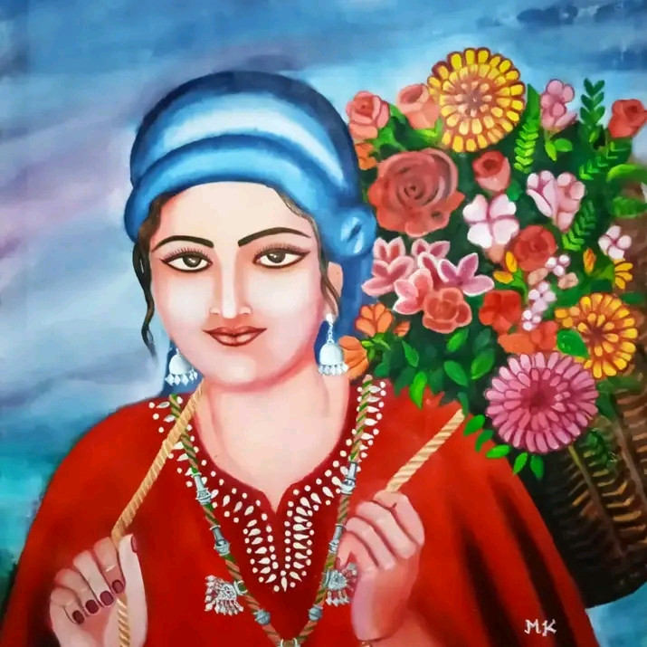 Buy Kashmiran Handmade Painting by MAMTA SAH KUMARI. Code:ART_8875 ...