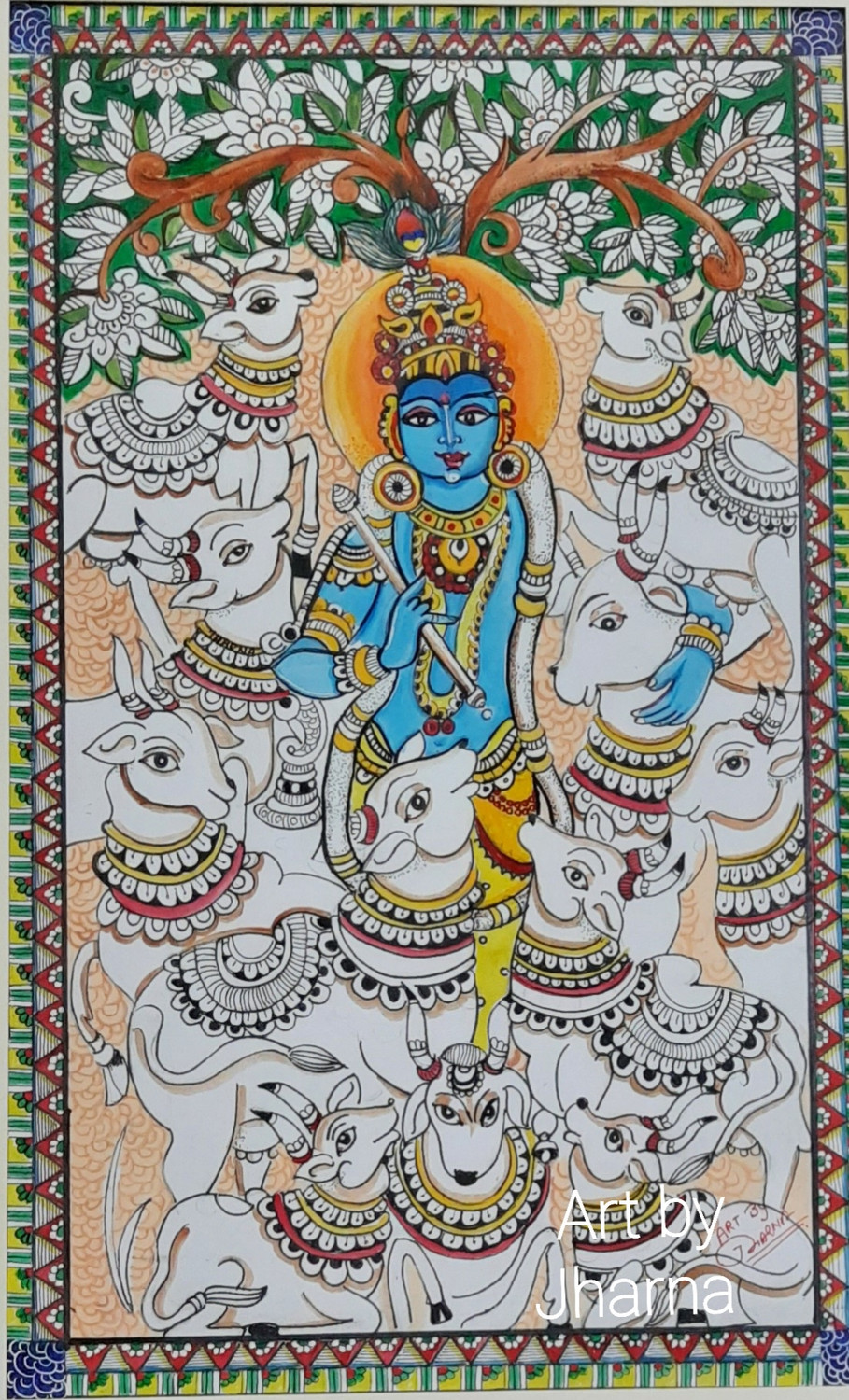 Buy Gopala - Traditional, Folk, Mythological Painting Online | Fizdi