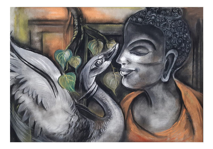 Buy Kindness - Spiritual, Symbolic, Realism Painting Online | Fizdi
