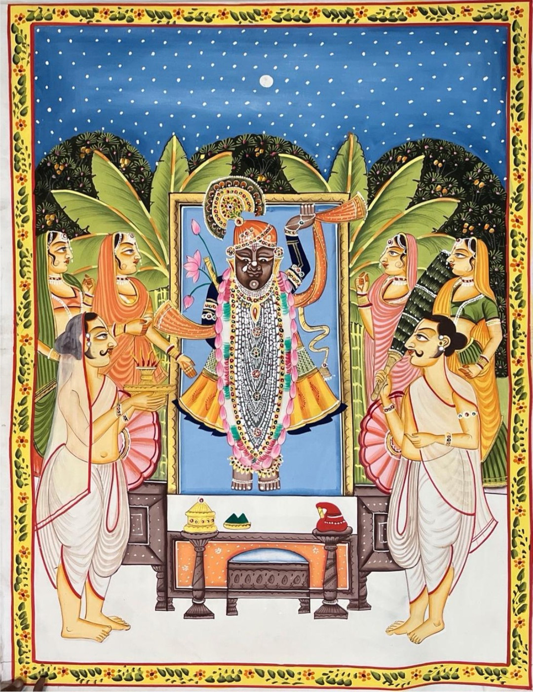 Buy Shrinath Ji Painting- Wall Decor- Pichwai-cotton Coolth - Pichwai ...