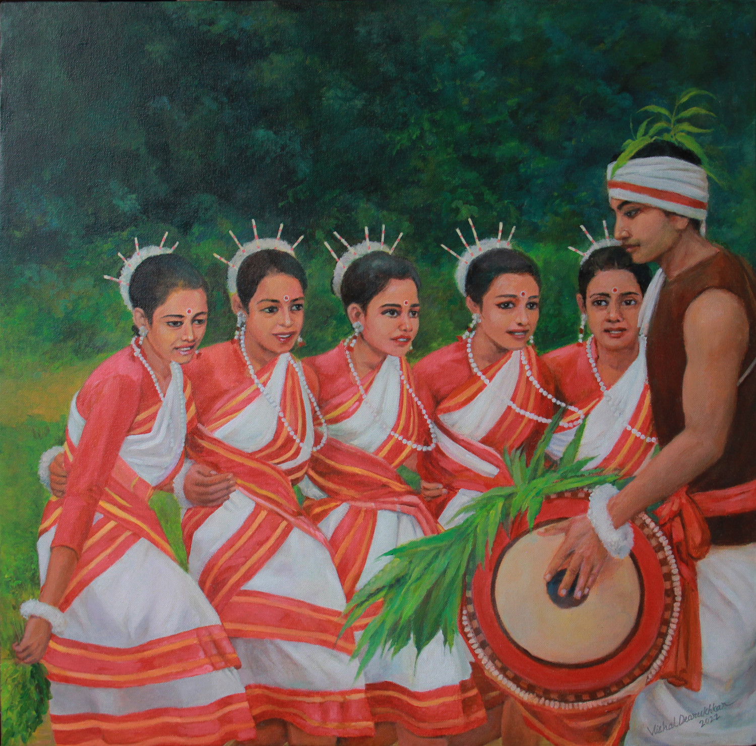 Buy Janani-jhumar Jharkhand - Realism, Cultural, Traditional Painting ...