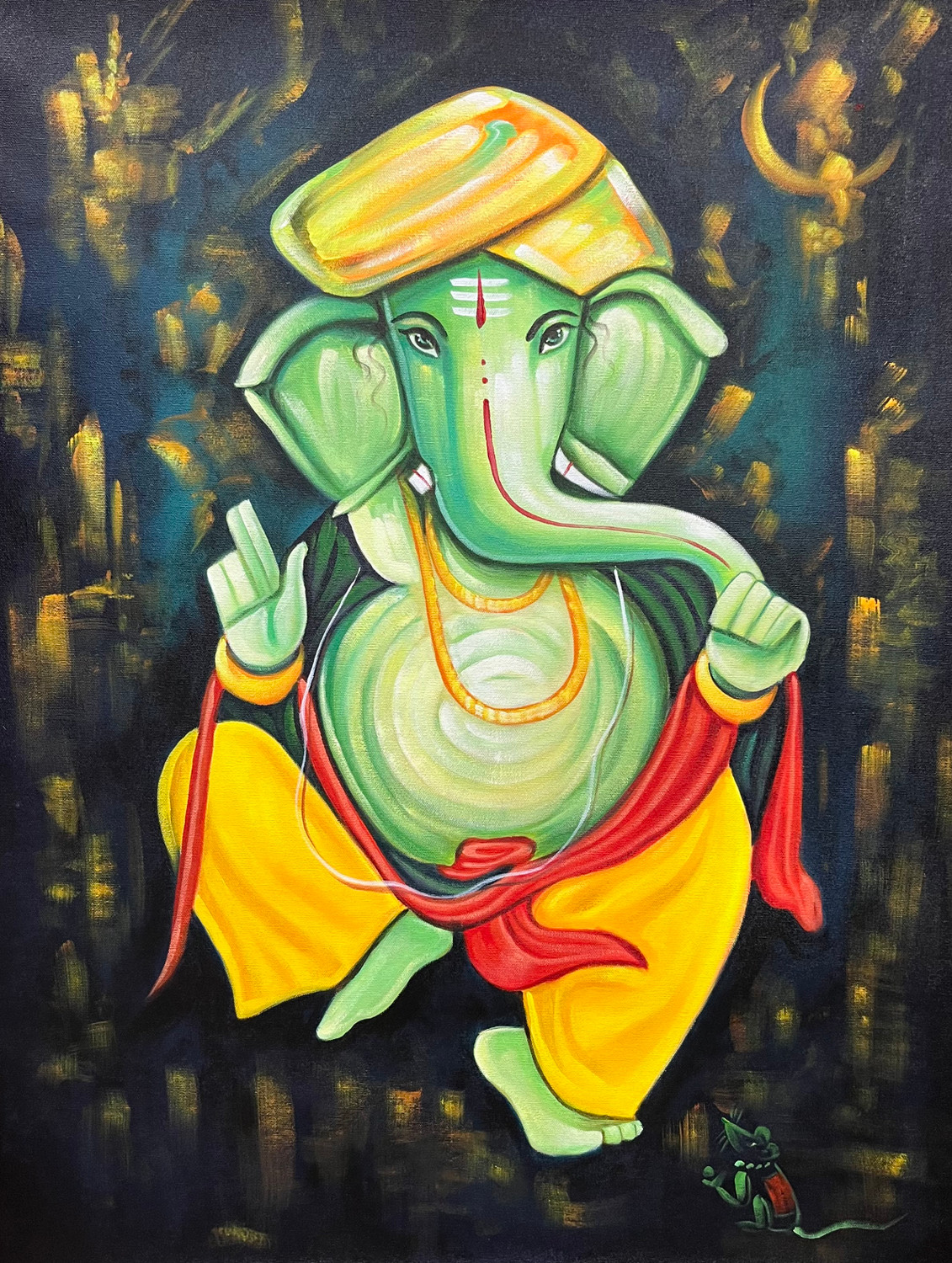 Lord Ganesha Paintings Modern