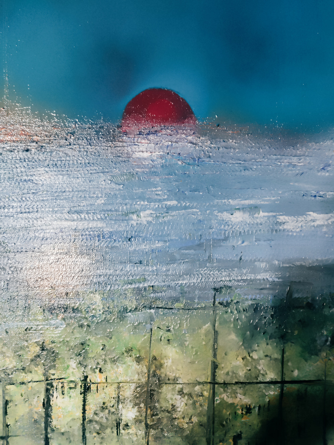 Buy Kinara - Textured Abstract Landscape Painting Online | Fizdi