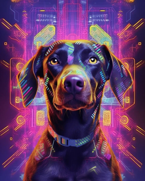 Buy Sci-Fi Scooby (PRT-9116-100456) - Canvas Art Print - 43in X 54in ...