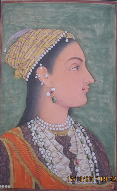 Buy Mughal Princess Handmade Painting by Bidhiti. Code:ART_3316_22170 ...