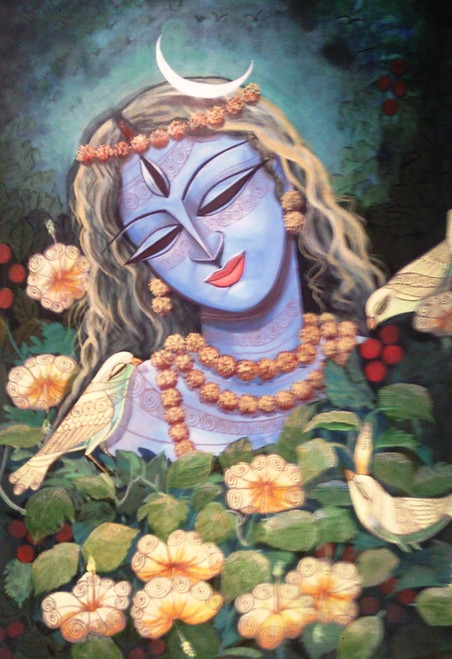 Buy Devi -3 Handmade Painting by Devirani Dasgupta. Code:ART_1476_13498 ...