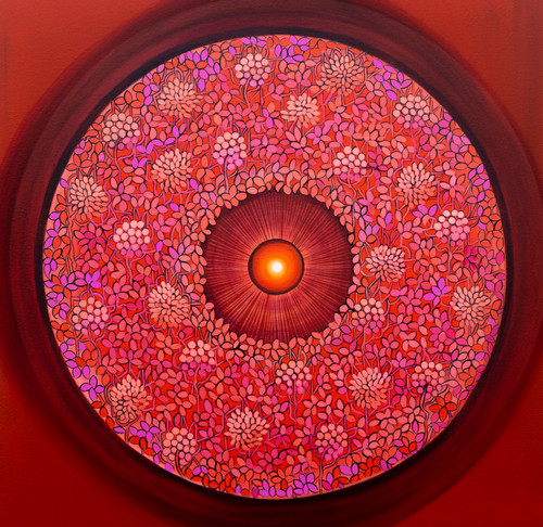 Buy BINDU Series One Handmade Painting by NITU CHHAJER. Code:ART_3702 ...