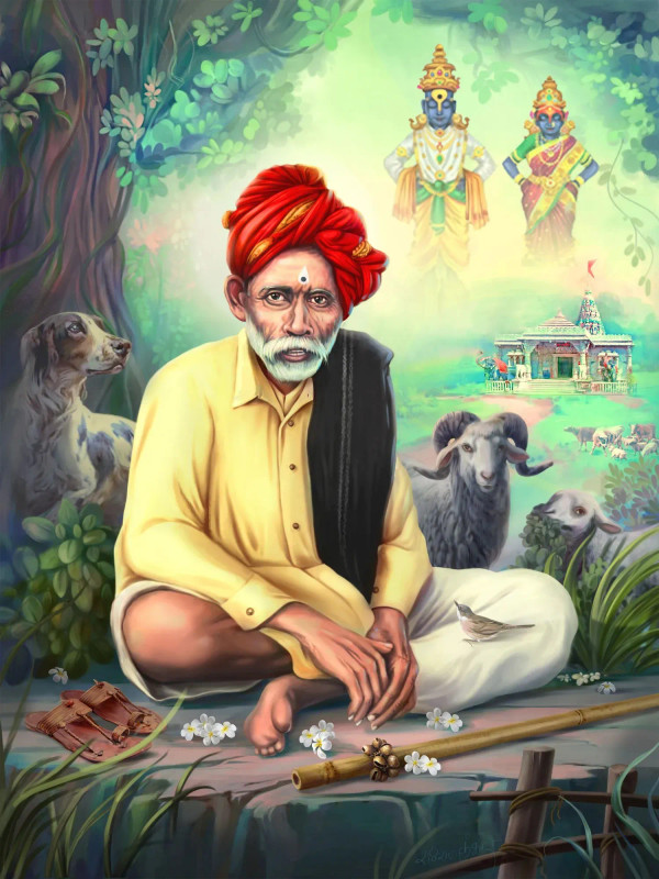 Buy Balumama Kolhapur - Realism, Spiritual, Traditional Painting Online ...