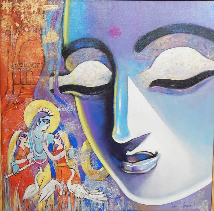 Buy Expectation - Spiritual, Abstract, Symbolic Painting Online | Fizdi