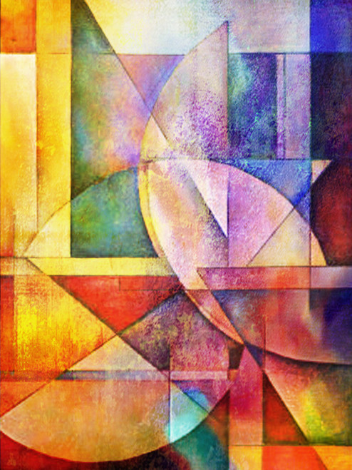 Buy 31abt418 - Geometric Abstract Painting Online | Fizdi