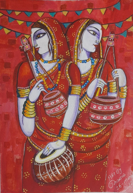 Buy Bangla mugic Handmade Painting by JHARNA PANDIT. Code:ART_8786 ...