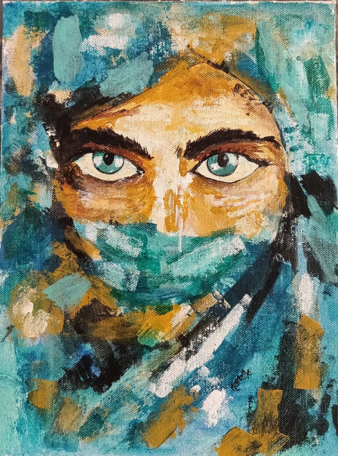 Buy The Mask - Abstract Portrait Art Painting Online | Fizdi