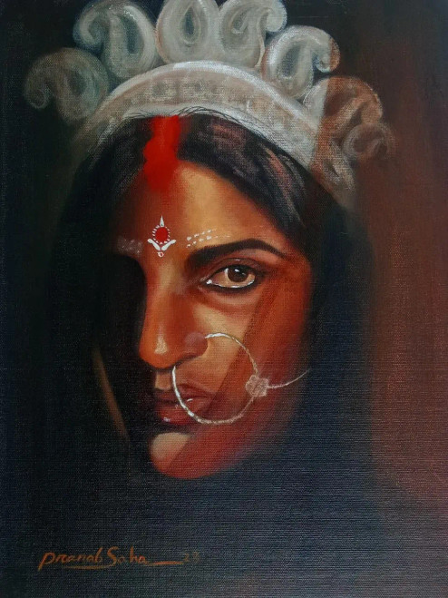 Buy Devi - Realistic, Spiritual, Cultural Painting Online | Fizdi
