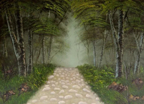 Buy Deep Forest - Realism, Nature, Landscape Painting Online | Fizdi