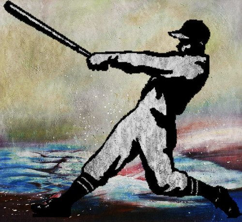 Buy A Baseball 2 - Abstract Silhouette Art Painting Online | Fizdi