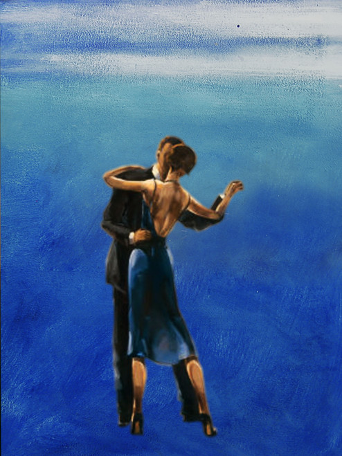 Buy Dancing Couple 8 - Realism, Romantic, Expressive Painting Online ...