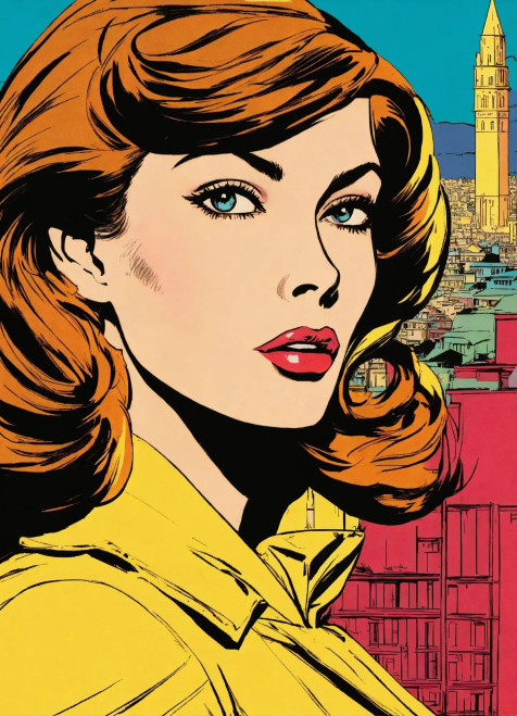 Buy Pop Art Woman 2 - Retro, Pop Art Painting Online | Fizdi
