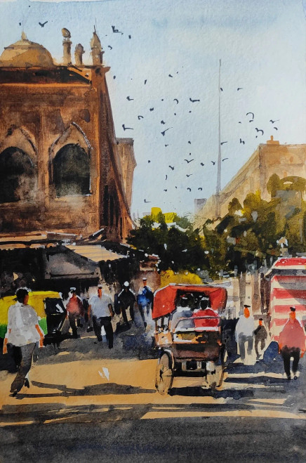 Buy City - Urban, Realism Painting Online | Fizdi