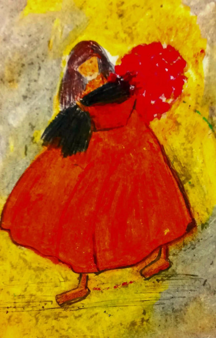 Buy Flower Girl-abstract Art - Modern, Abstract, Expressive Painting ...