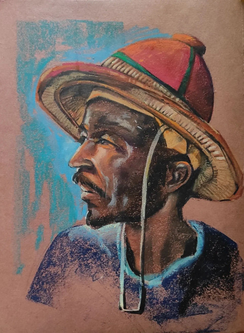 Buy The Hat Man - Realism, Expressionism Painting Online | Fizdi