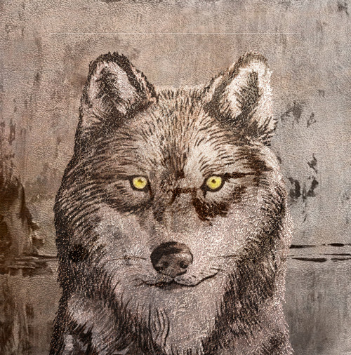 Buy A Wolf 3 - Realism, Textured, Animal Painting Online | Fizdi