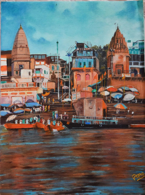 Buy The Loci Of Kashi - Realism, Landscape, Urban Painting Online | Fizdi