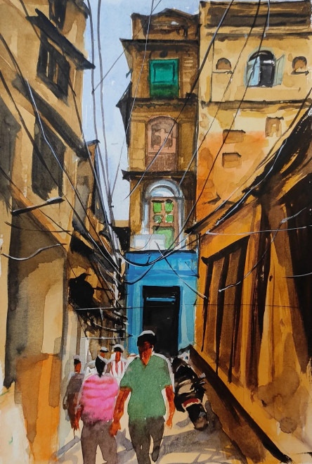 Buy Path - Urban Realism Painting Online | Fizdi