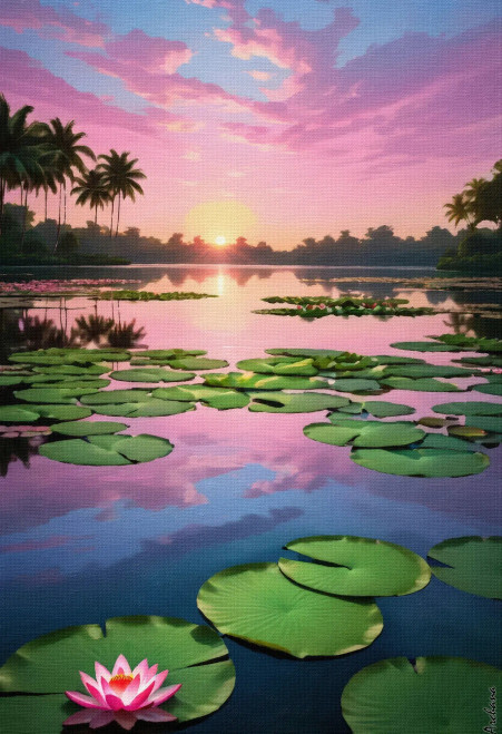 Buy Tranquil Waterscape 03 - Impressionistic Realism Painting Online | Fizdi