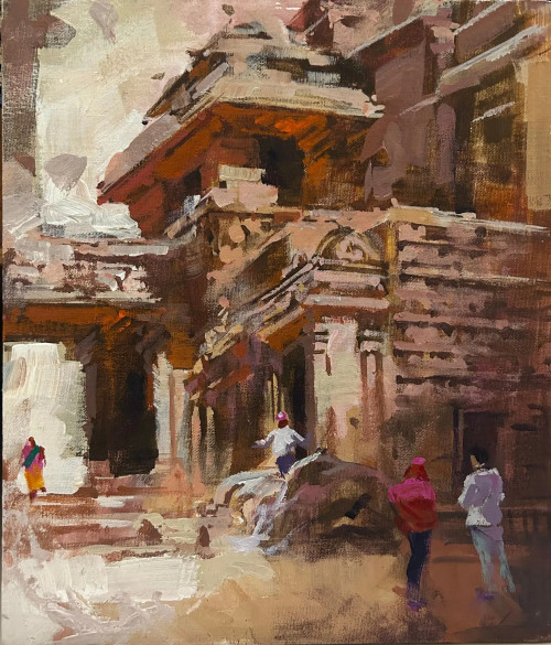Buy Verul - Impressionist Architecture Painting Online | Fizdi