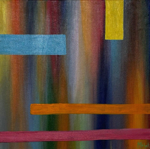Buy Color Spectrum: A Dance Of Stripes - Abstract Geometric Painting ...
