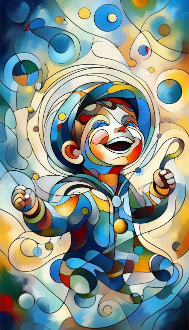 Buy Child Abstract 10 - Abstract, Colorful, Playful Painting Online | Fizdi