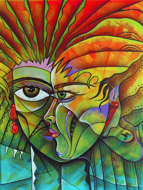 Shop Abstract Human Faces 2 (PRT_15945) - Canvas Art Print - 22in X ...