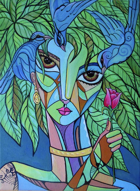 Shop Abstract Human Faces 3 (PRT_15946) - Canvas Art Print - 30in X ...