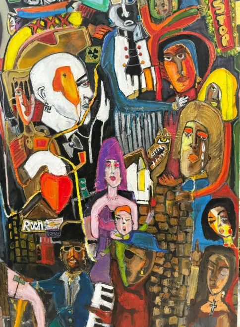 Buy The Bronx Tales - Abstract Expressionism Painting Online | Fizdi