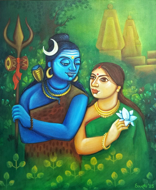 Buy The Devine Union Of Shiv Shakti - Modern Traditional Fusion ...