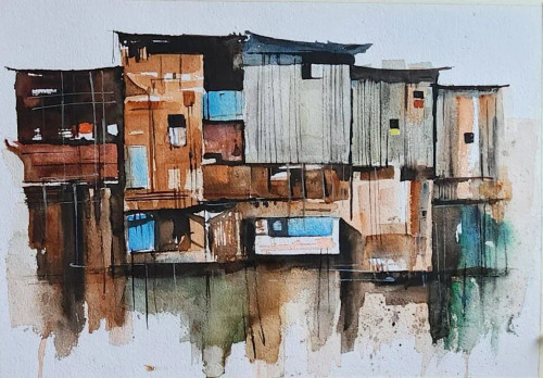 Buy Simply Complicated - Modern Abstract Painting Online | Fizdi