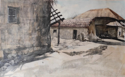 Buy Village Series - Rural Realism Painting Online | Fizdi