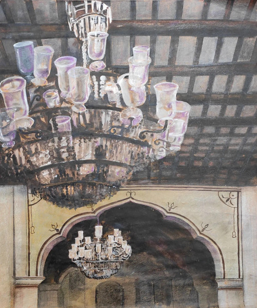 Buy Jharbati (ART-7901-119110) - Handpainted Art Painting - 32in X 39in ...
