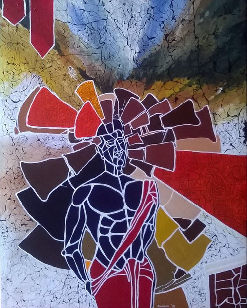 Buy Indian Cognitive Handmade Painting by Anirban Guha. Code:ART_1345 ...