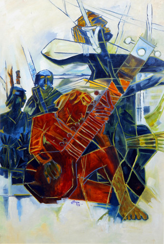 Buy Figurative Abstract Handmade Painting by Divya Kakkar. Code:ART ...