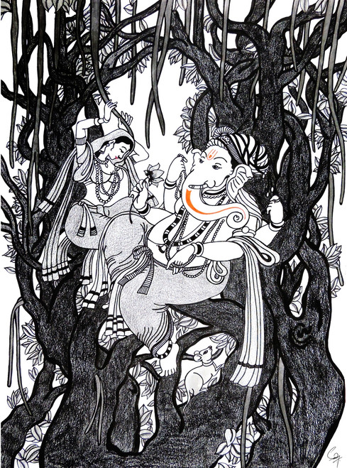 Buy The Tree of Happiness Handmade Painting by Sandeep Handa. Code:ART ...