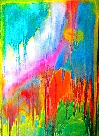 Color Magic - Handpainted Art Painting - 20in X 30in - Fizdi.com