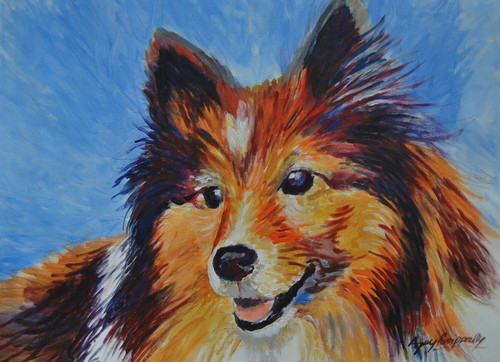 Buy My pet dog Handmade Painting by Ajay Parippally. Code:ART_1088 ...