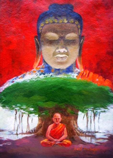 Buddha 03 - 14in X 21in,ART_ALMN16_1421,Meditation,peace,God,Artist ...