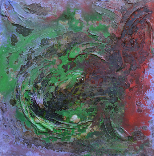 Magic Color Art - 16in X 16in (Framed),ART_SYM18_1616,Acrylic Colors ...