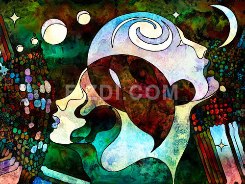 Shop Universal Love (PRT_27) - Canvas Art Print - 21in X 16in Canvas ...