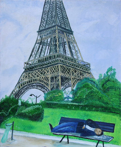 Buy NEVER RESIST REST Handmade Painting by NAVIN CHANDAR KAPOOR. Code ...